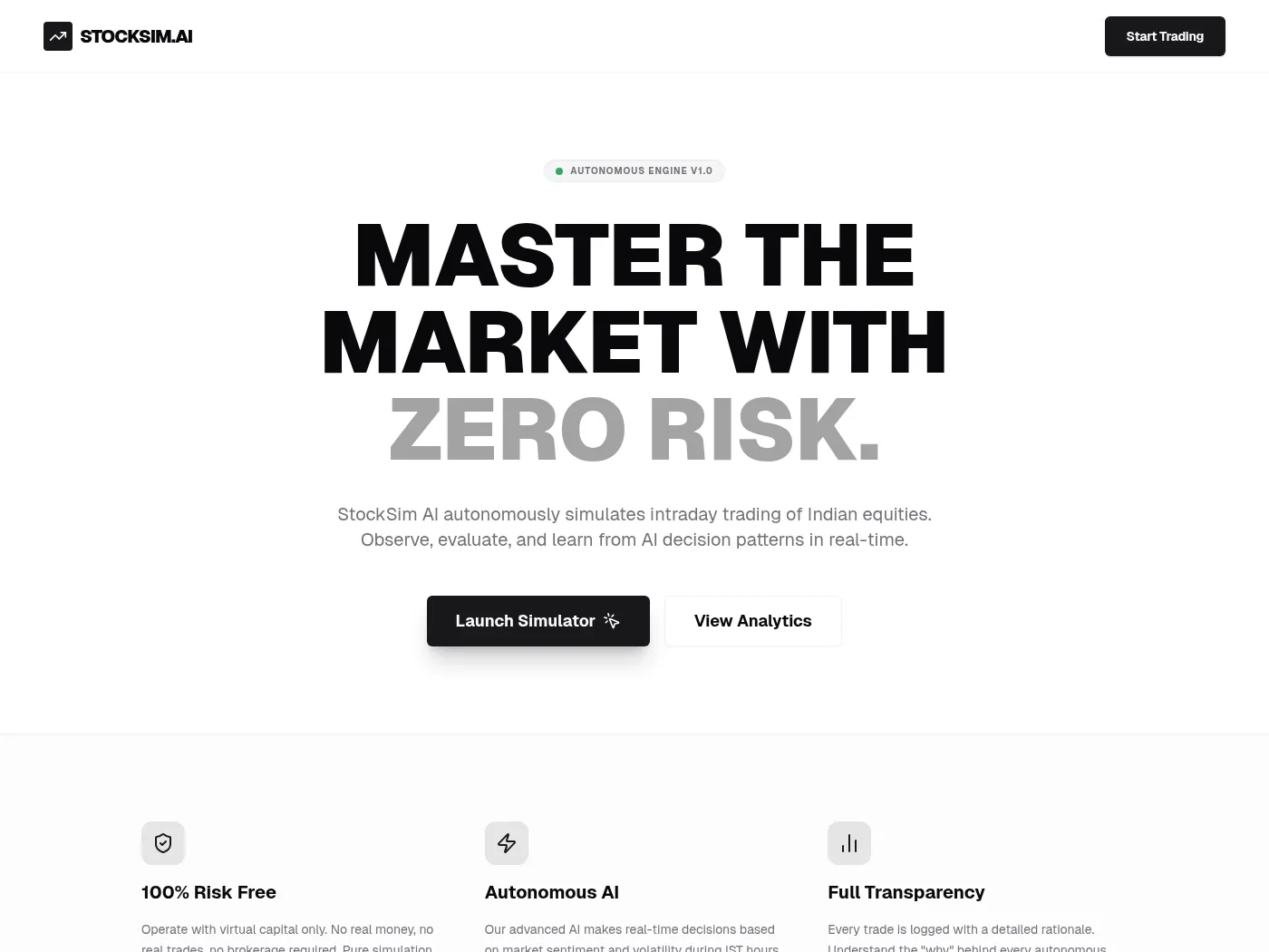 StockSim AI Dashboard