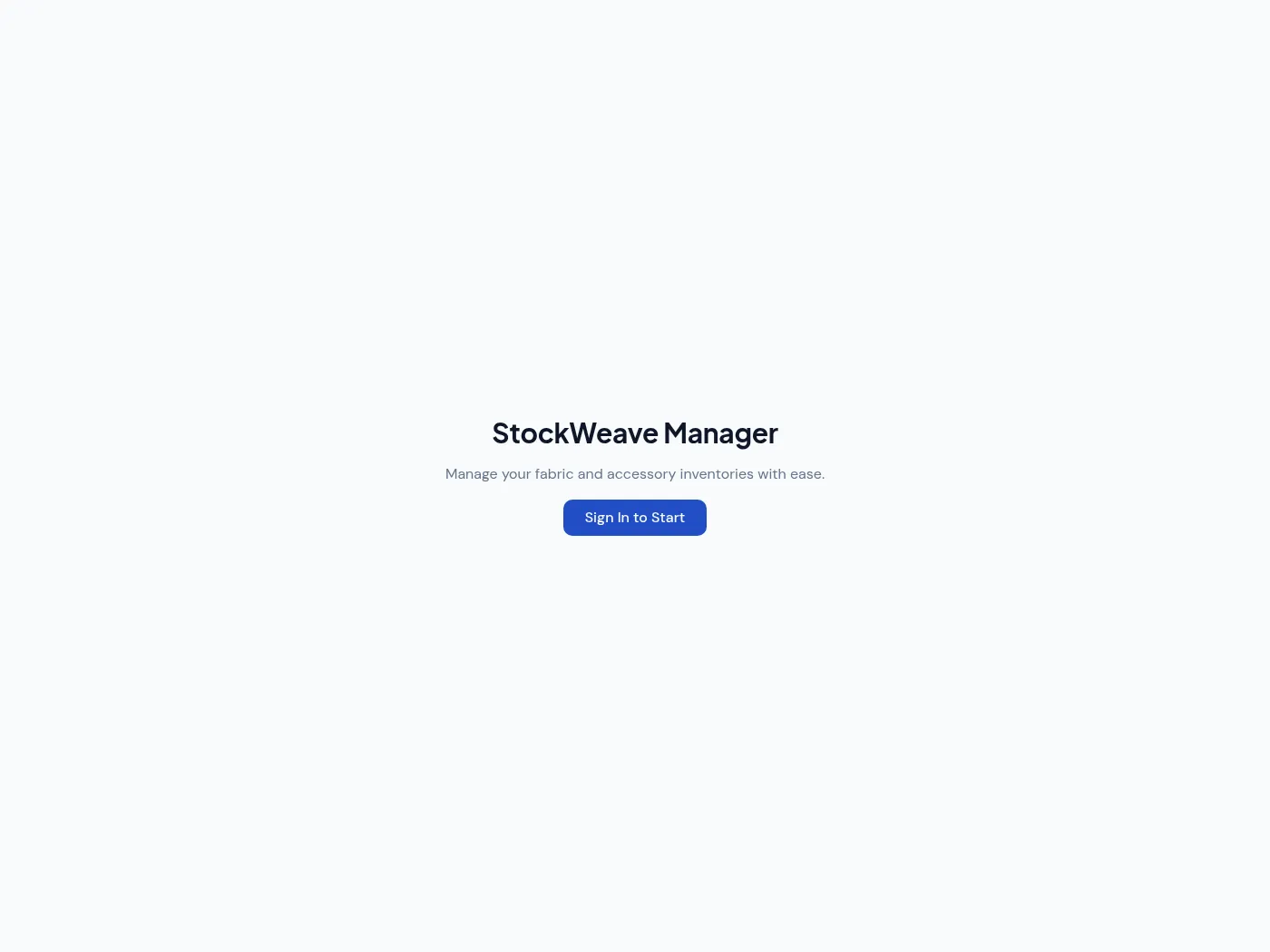 StockWeave Manager