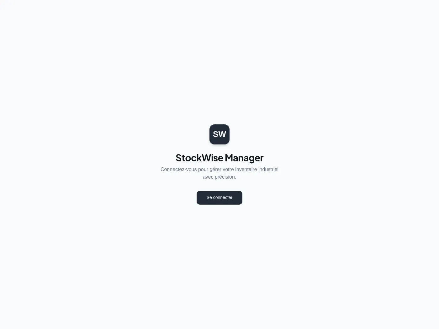 StockWise Manager