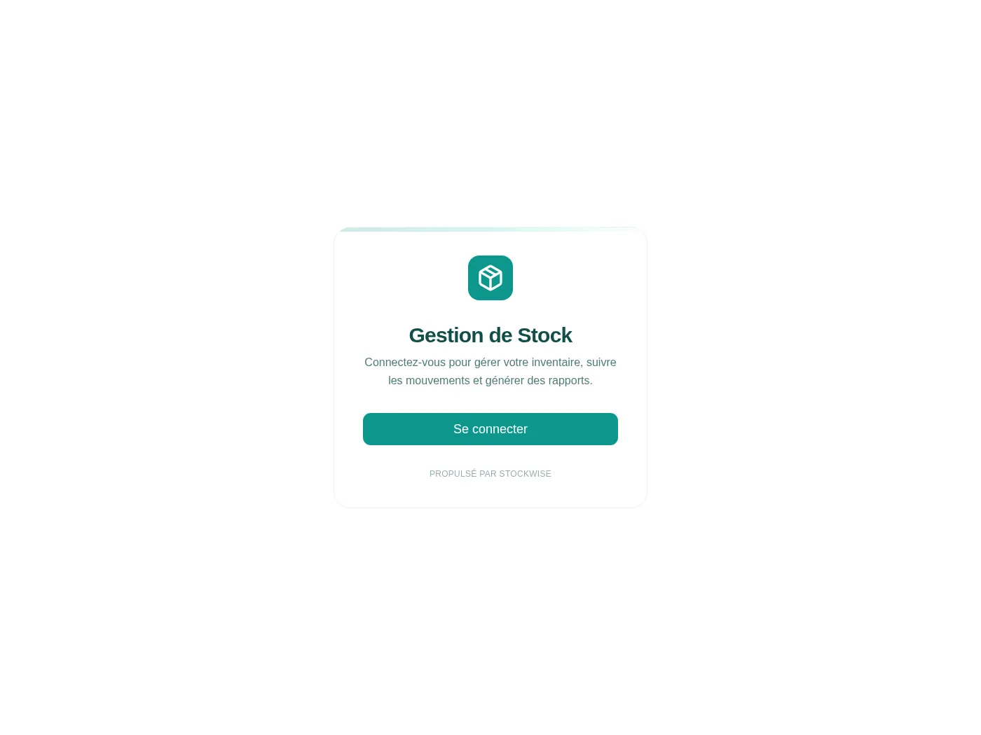 StockWise Manager