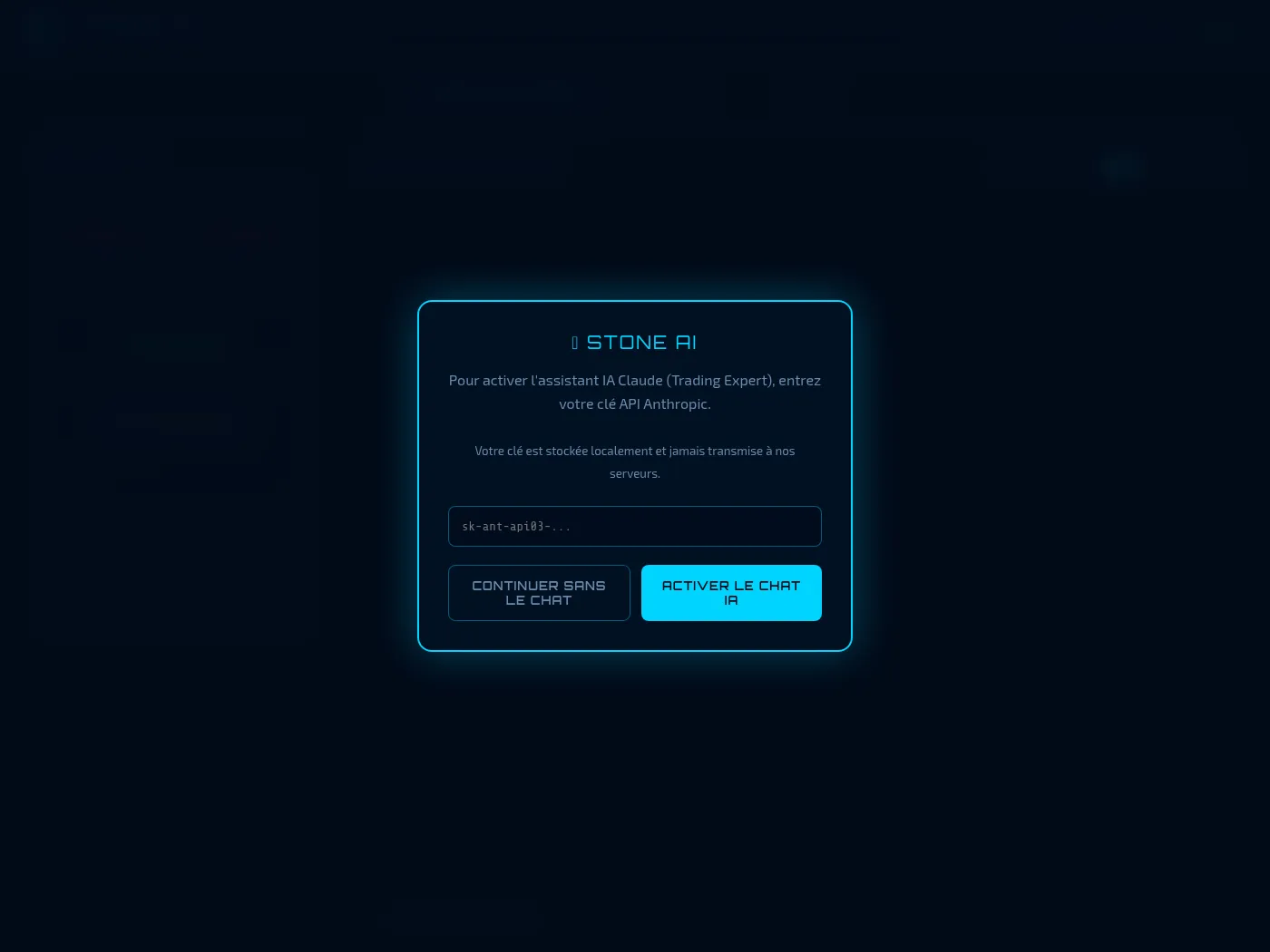 STONE AI Web Dashboard