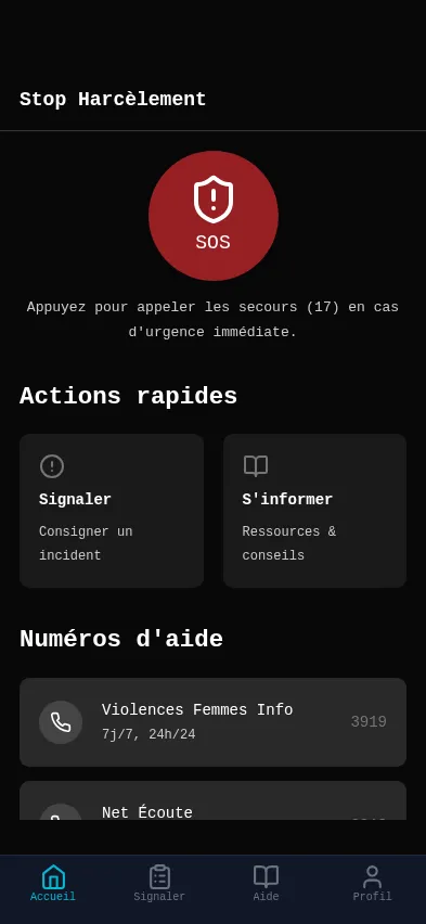 Stop Harassment App