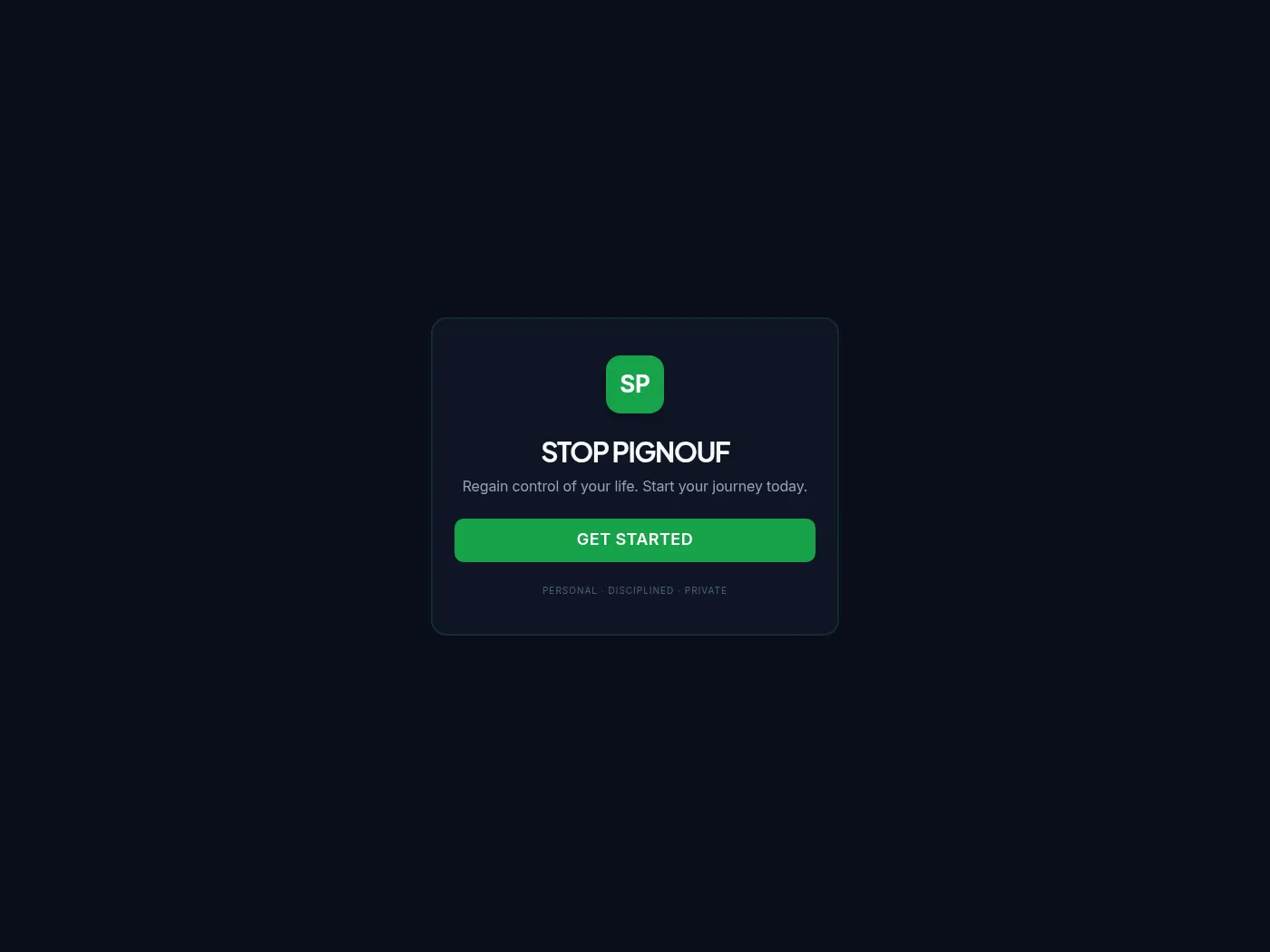 Stop Pignouf App