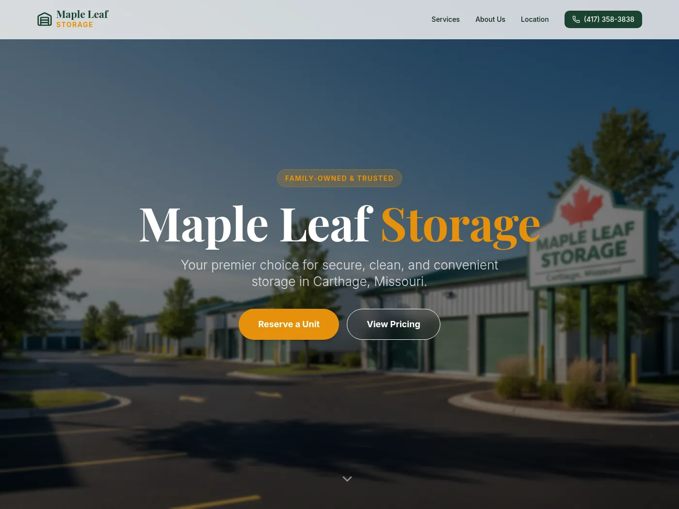 Maple Leaf Storage Promo