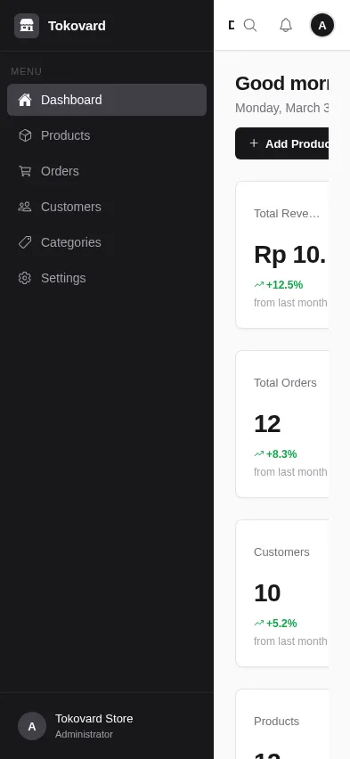 Store Admin Control