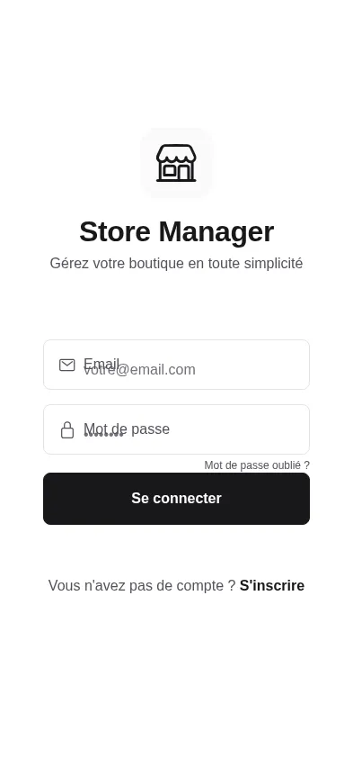 Store Manager App