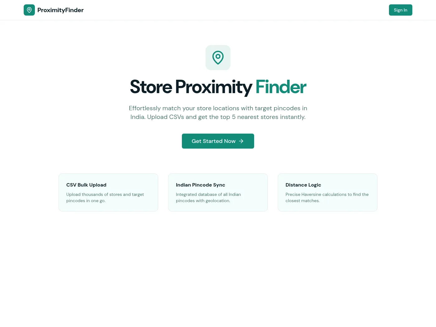 Store Proximity Finder