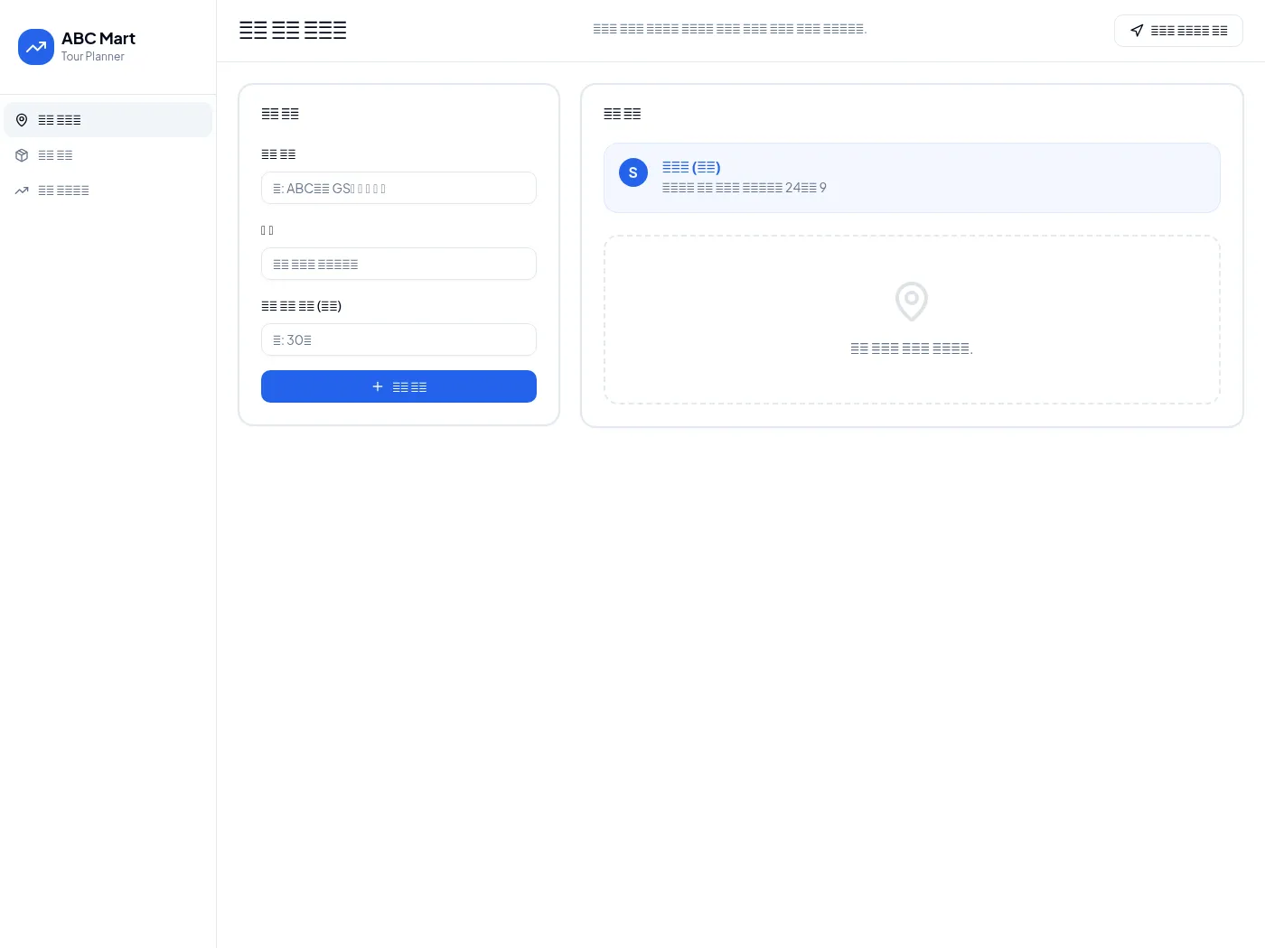 Store Tour Profit Planner