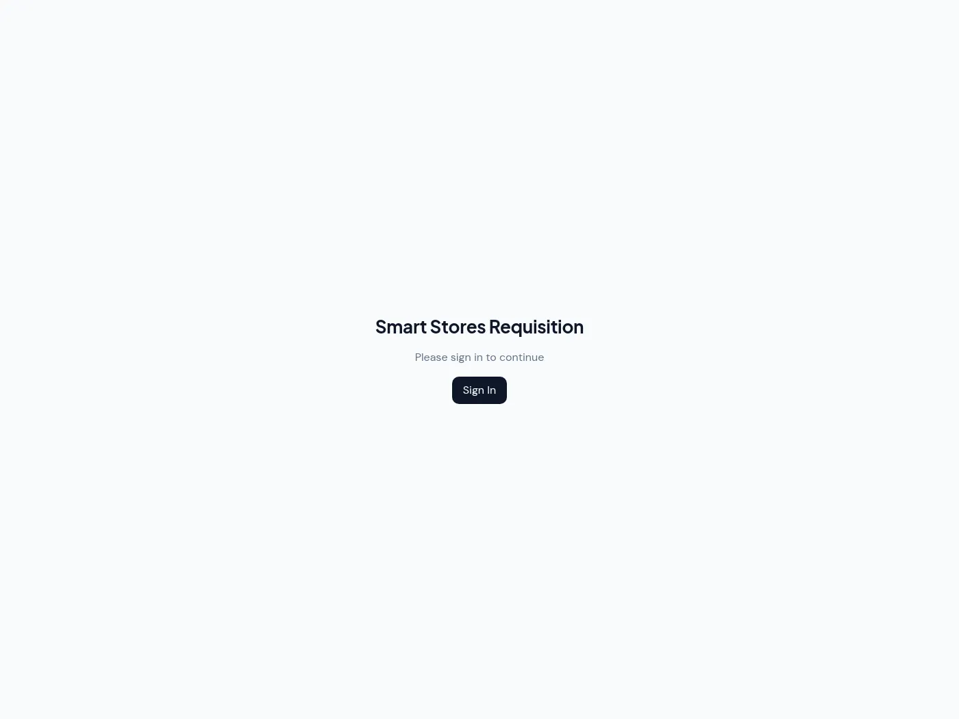 Smart Stores Requisition