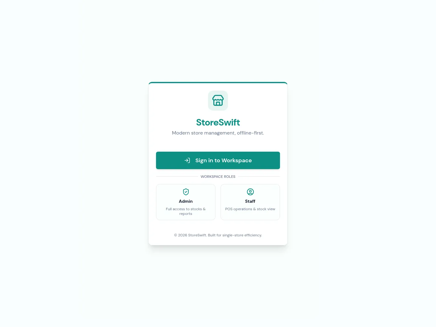 StoreSwift MVP
