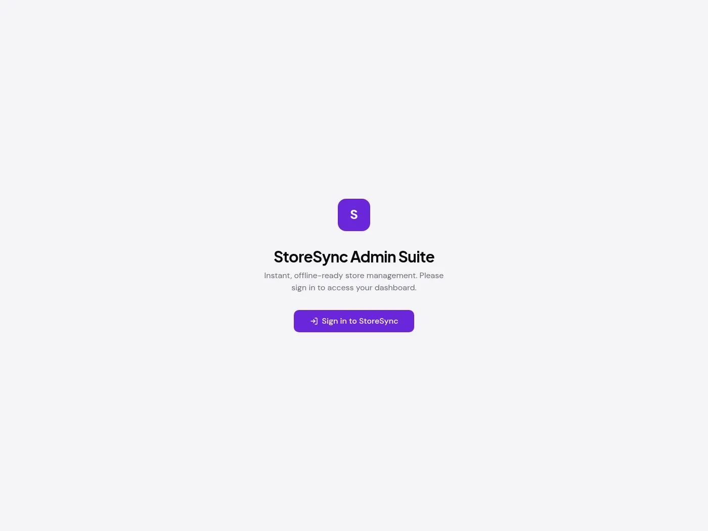 StoreSync Admin Suite