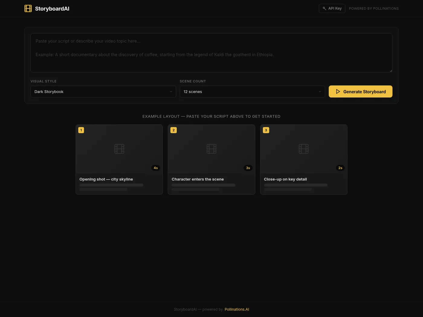 StoryboardAI Web App