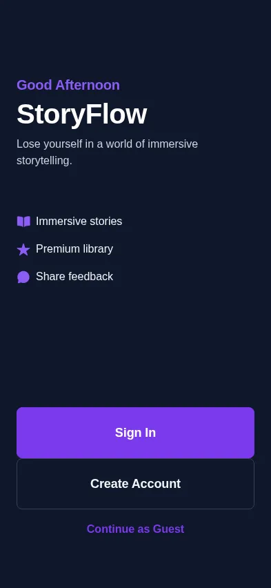 StoryFlow Mobile App