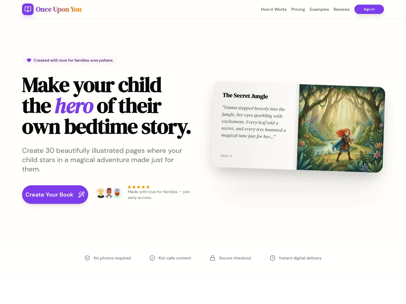Once Upon You Bedtime Book Maker