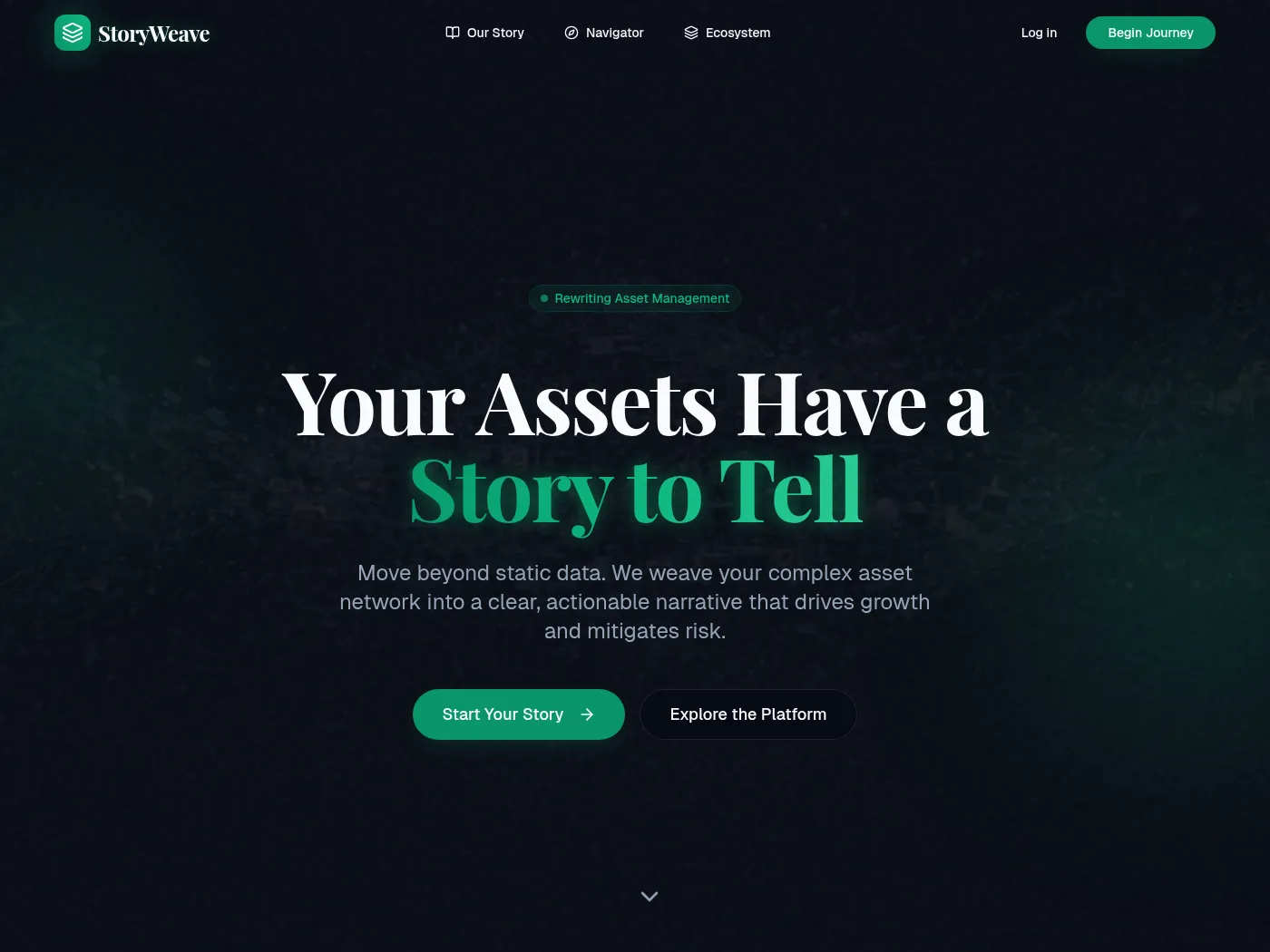 StoryWeave Landing Page