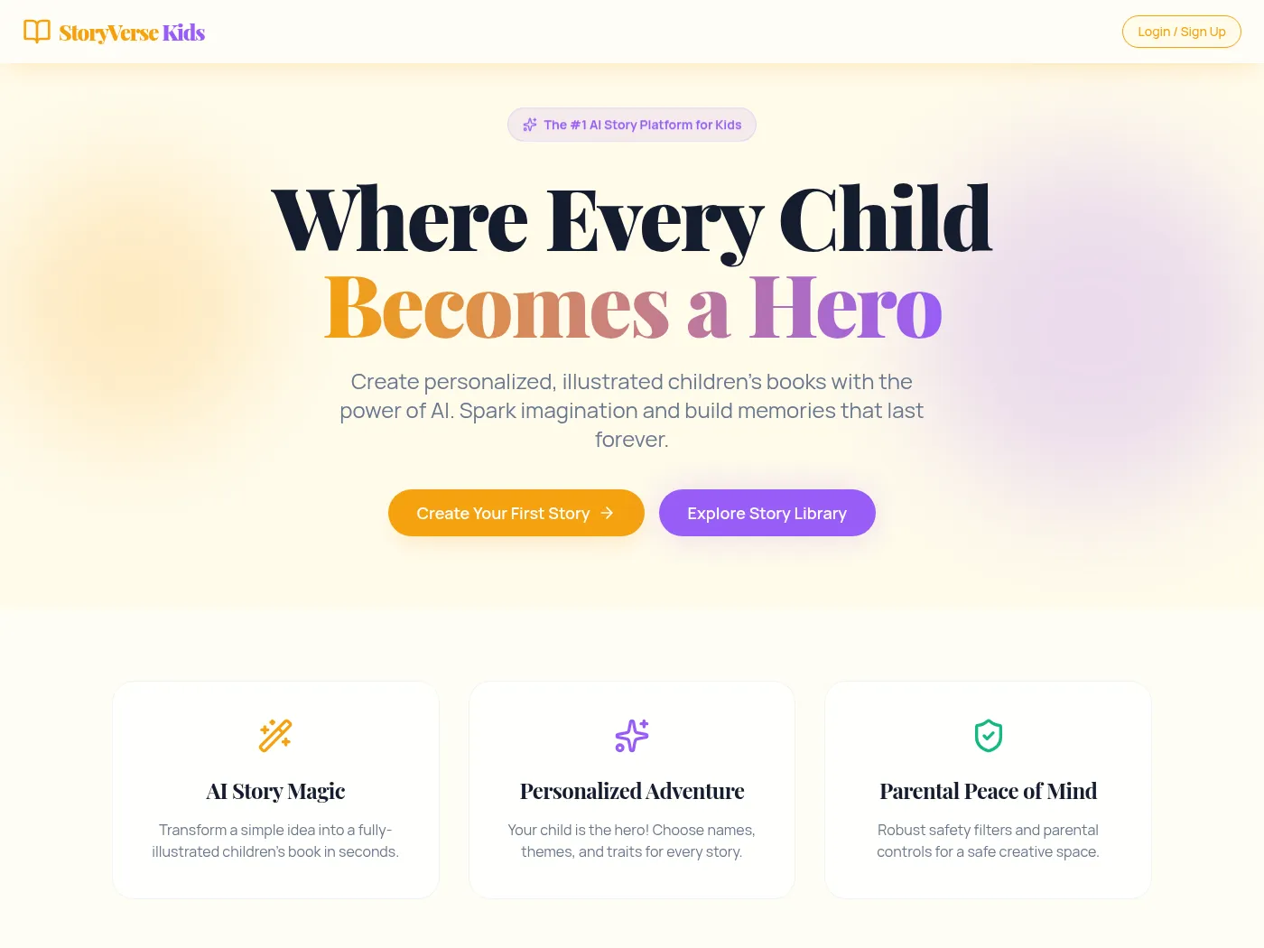 StoryVerse Kids Platform