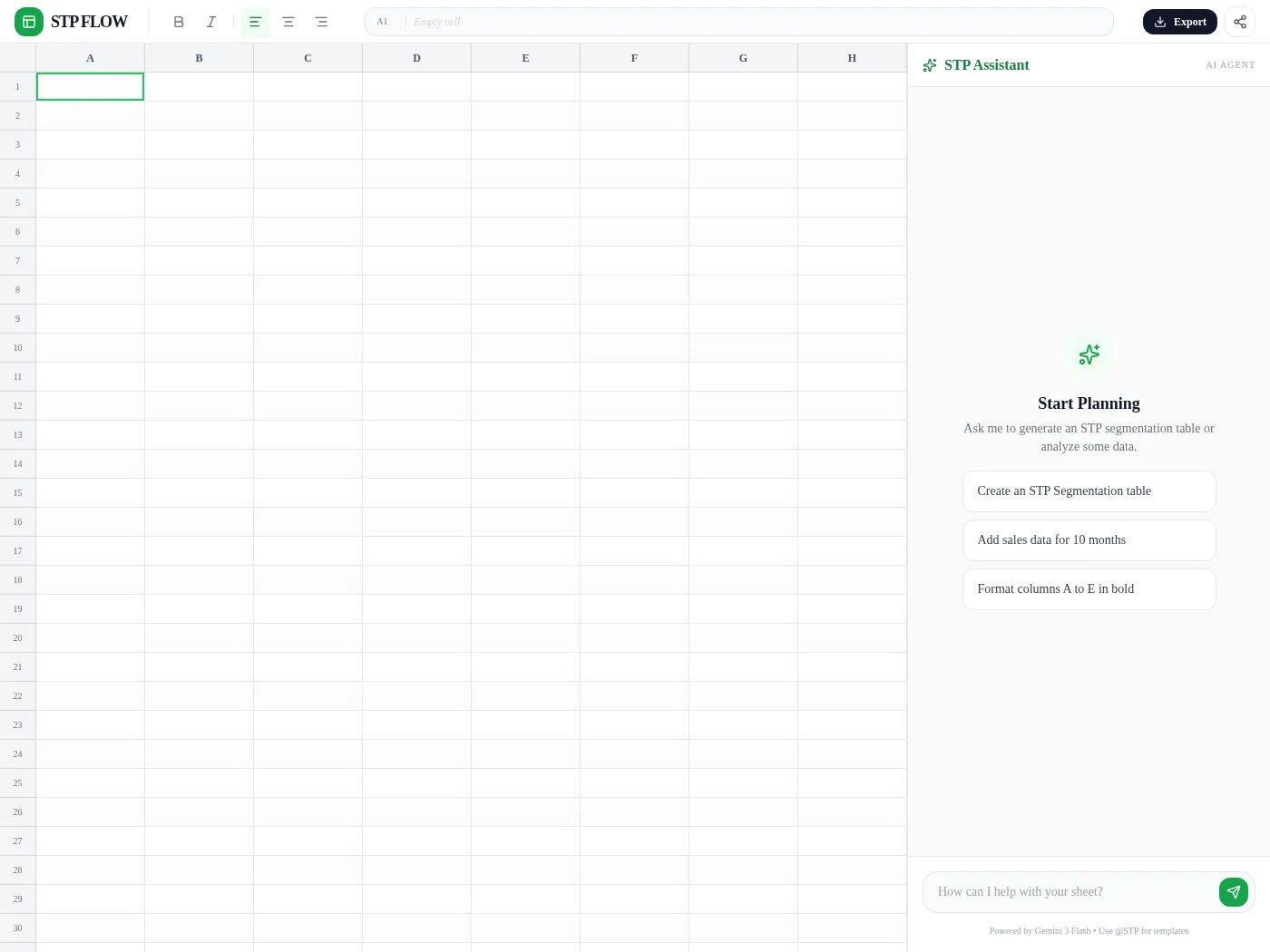 STP Dashboard Template
