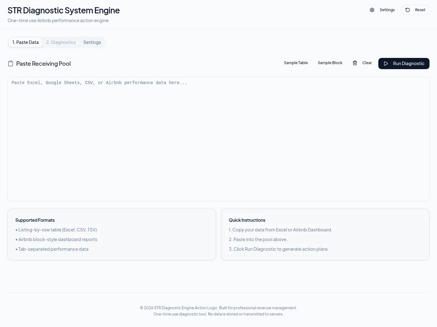 STR Diagnostic Engine