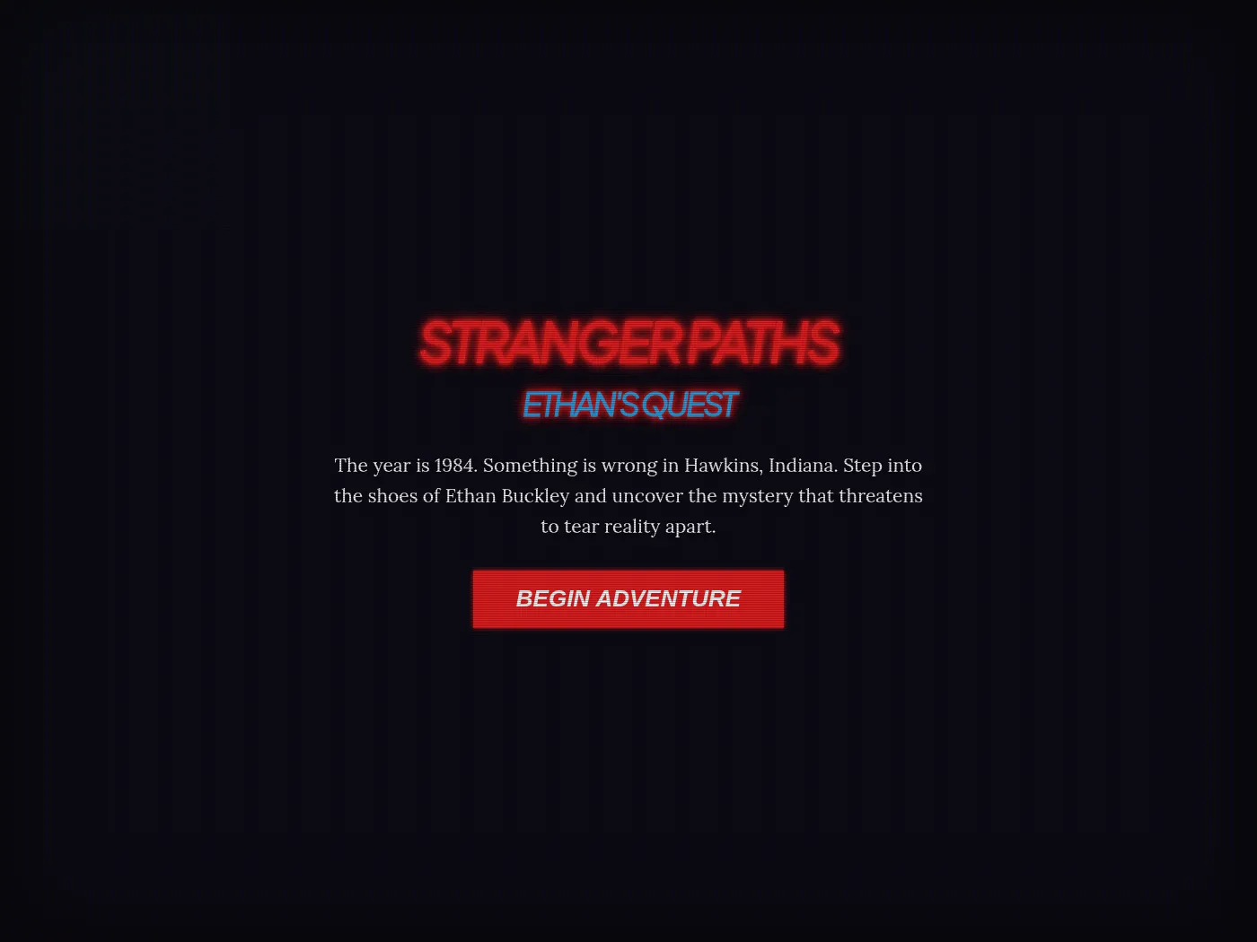 Stranger Paths: Ethan's Quest