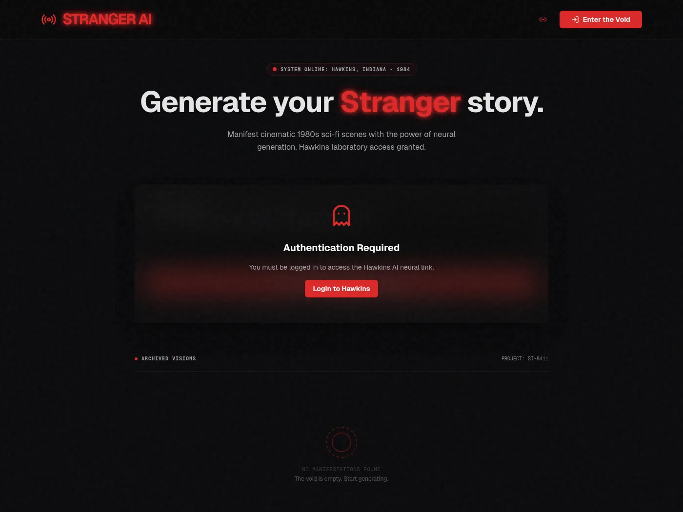 Stranger Things AI Studio