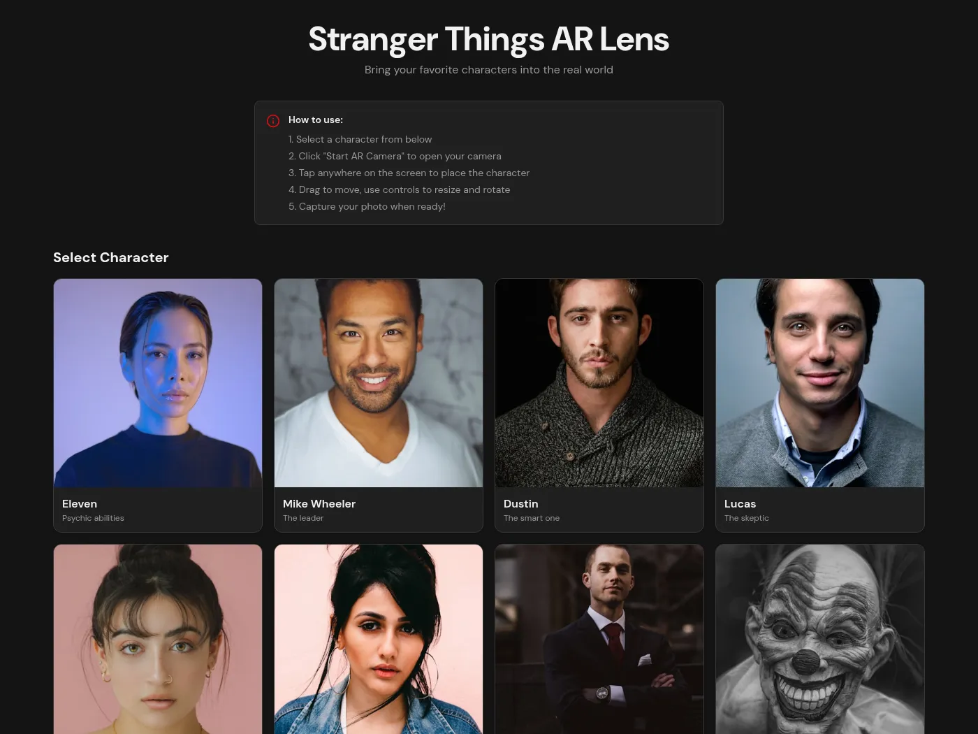 Stranger Things AR Lens