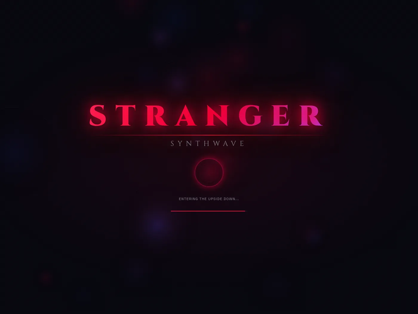 Stranger Synthwave Music App