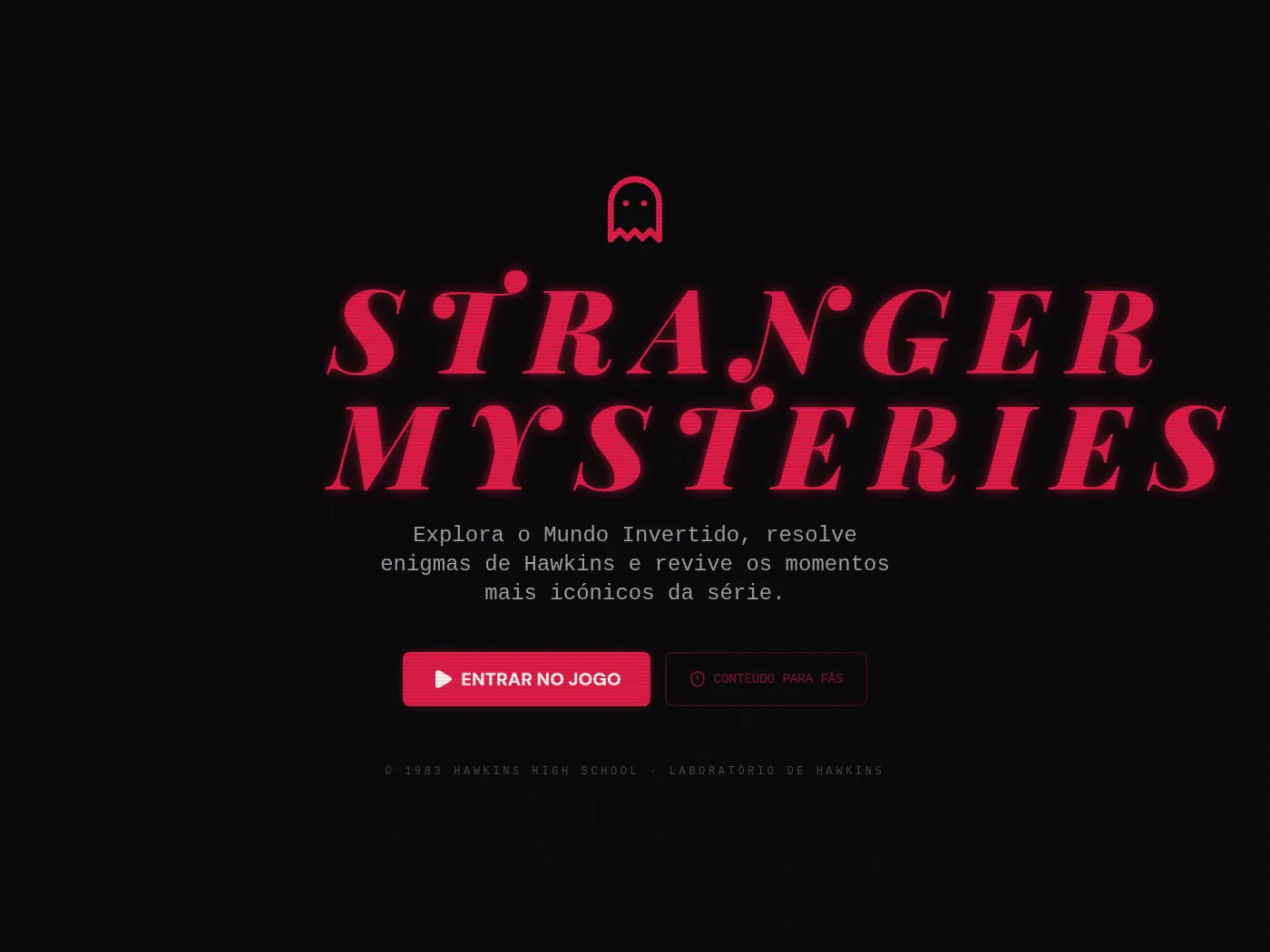 Stranger Mysteries Game