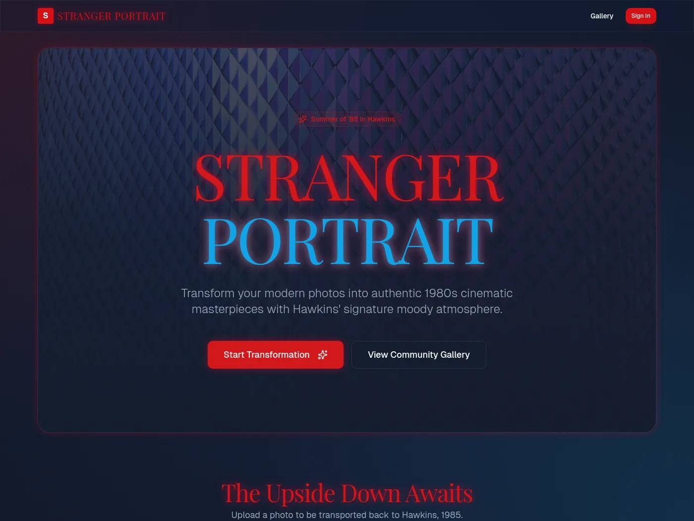 Stranger Portrait Maker