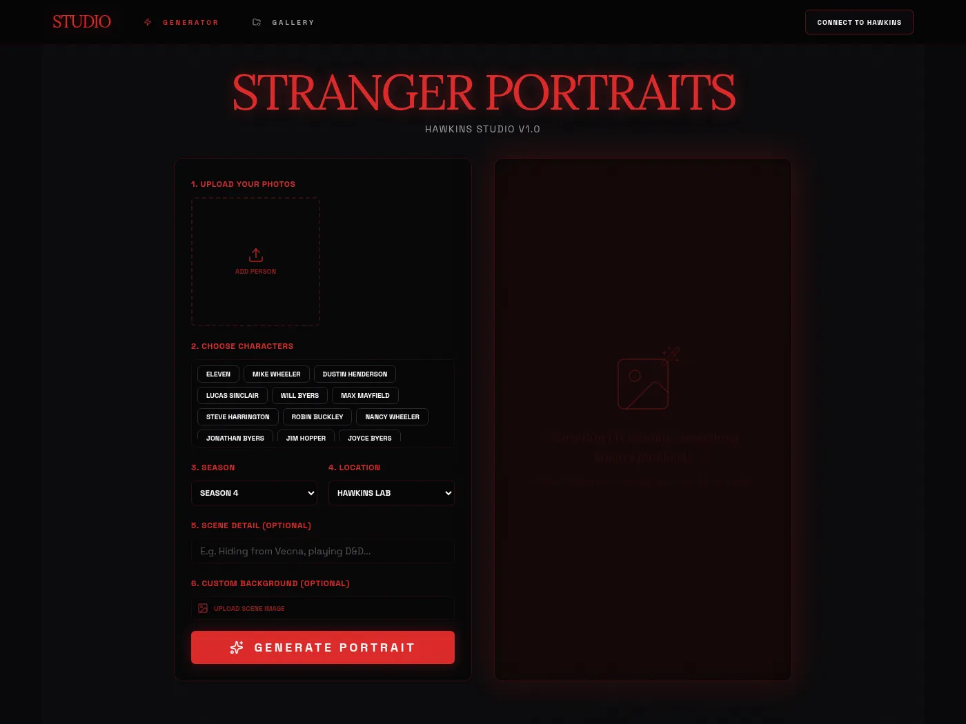 Stranger Portraits Studio