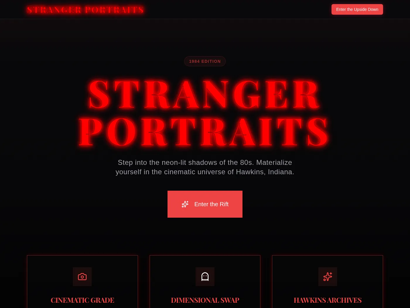 Stranger Things Photo Generator