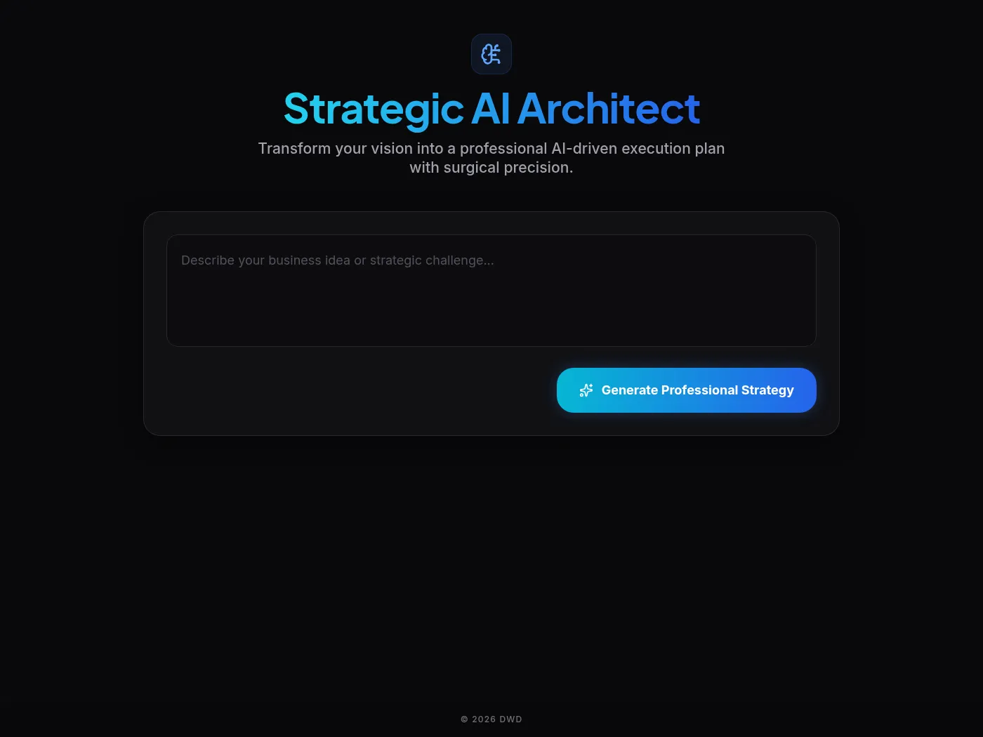Strategic AI Architect
