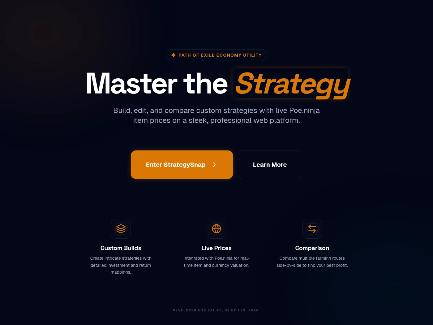 StrategySnap Webpage