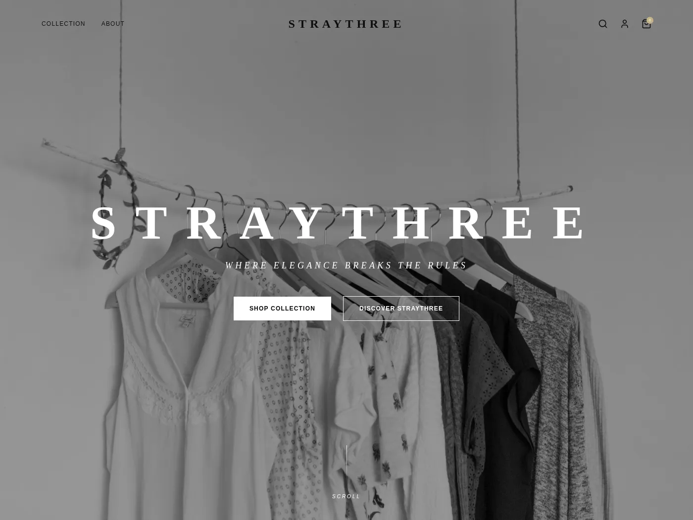 STRAYTHREE Luxury Fashion Site