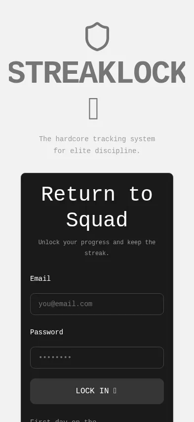 StreakLock Challenge App