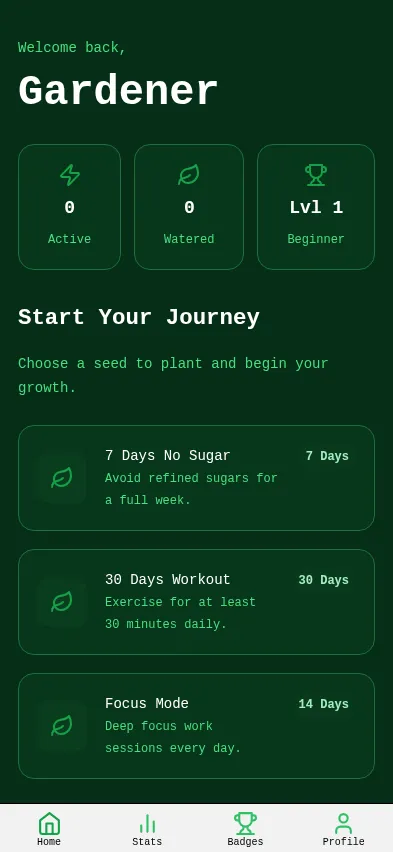 StreakTree Challenge App