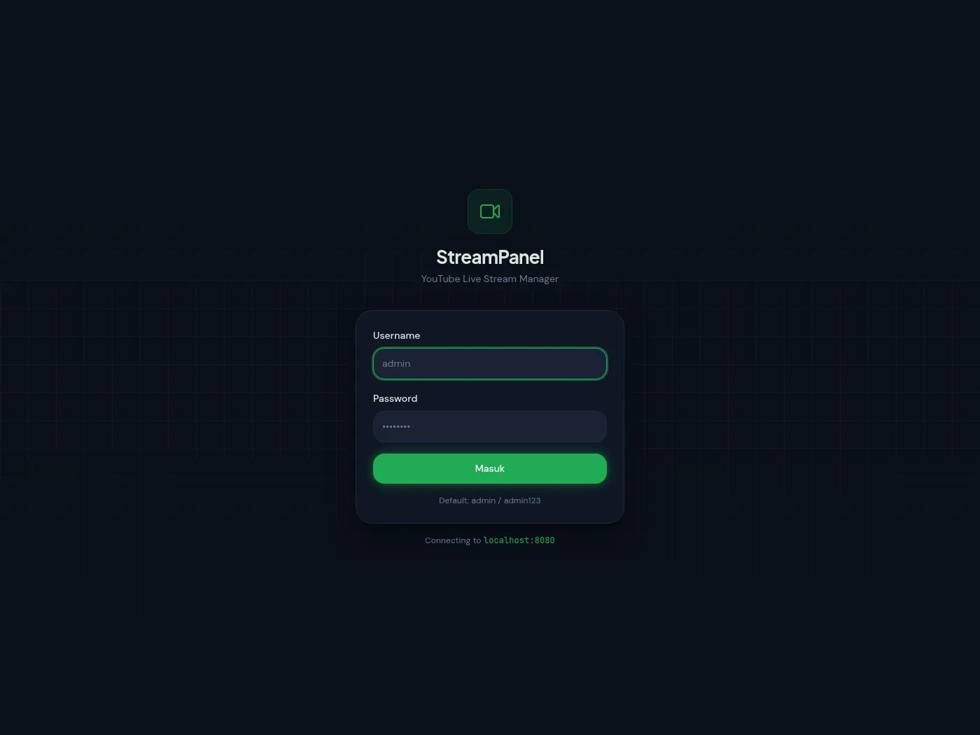 StreamPanel Web Console