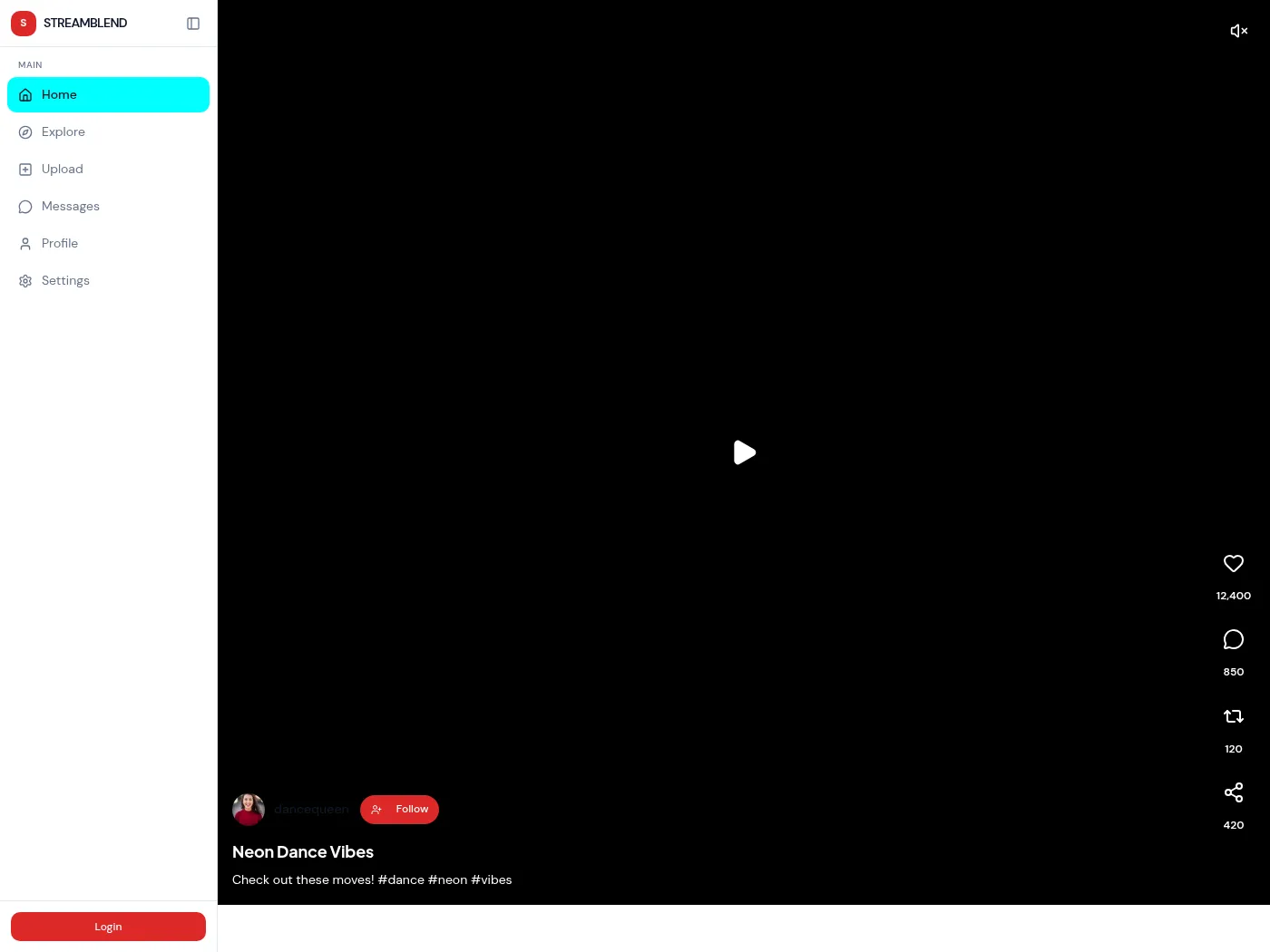 StreamBlend Social Video