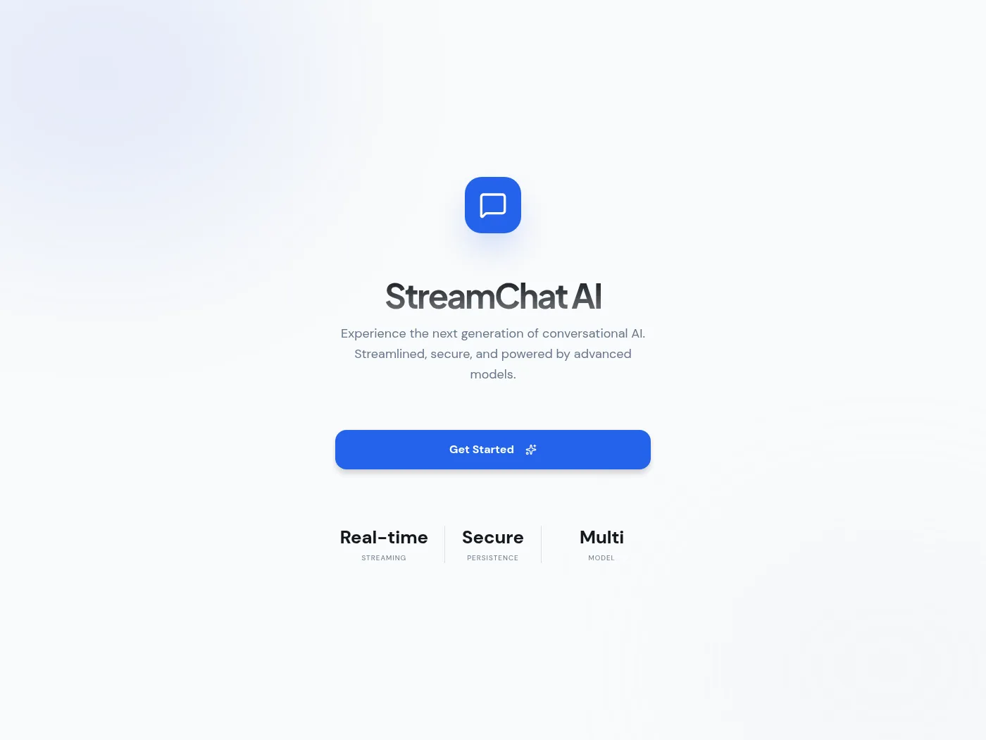 StreamChat AI Interface