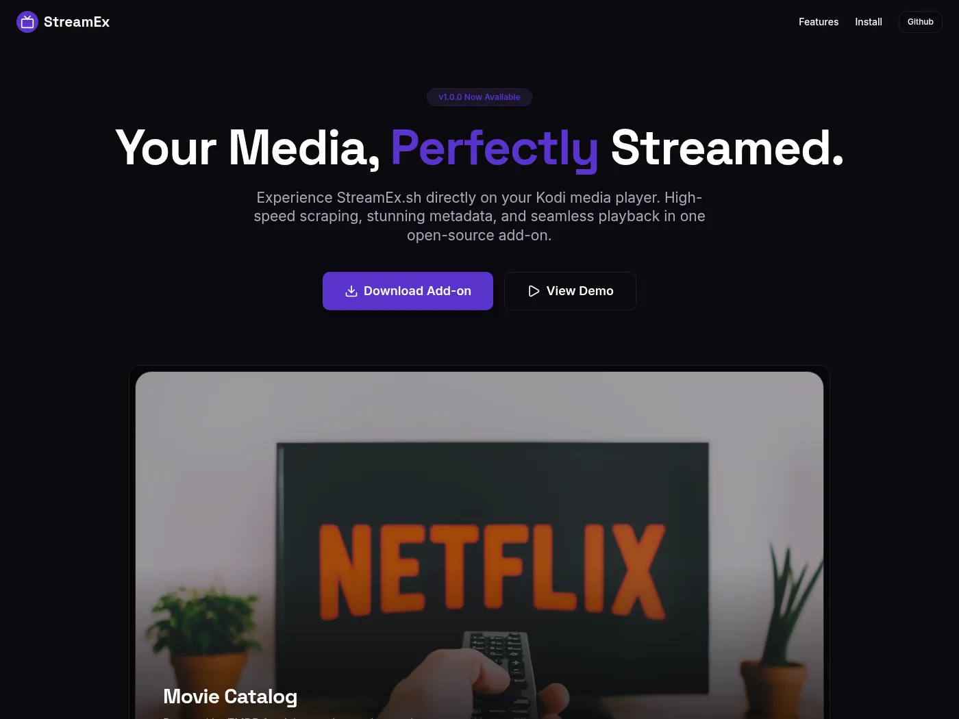 StreamEx Kodi AddOn