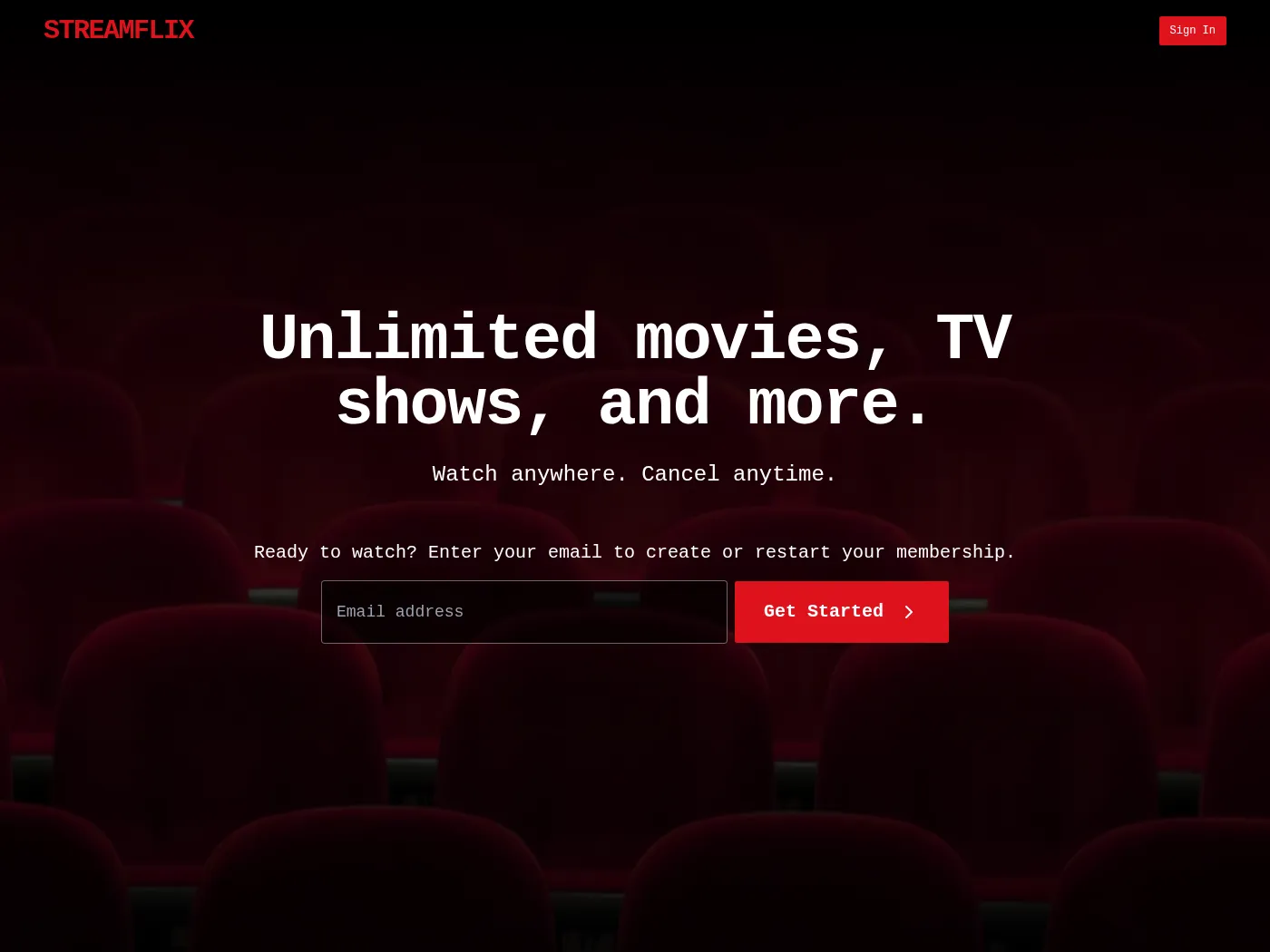 StreamFlix Clone