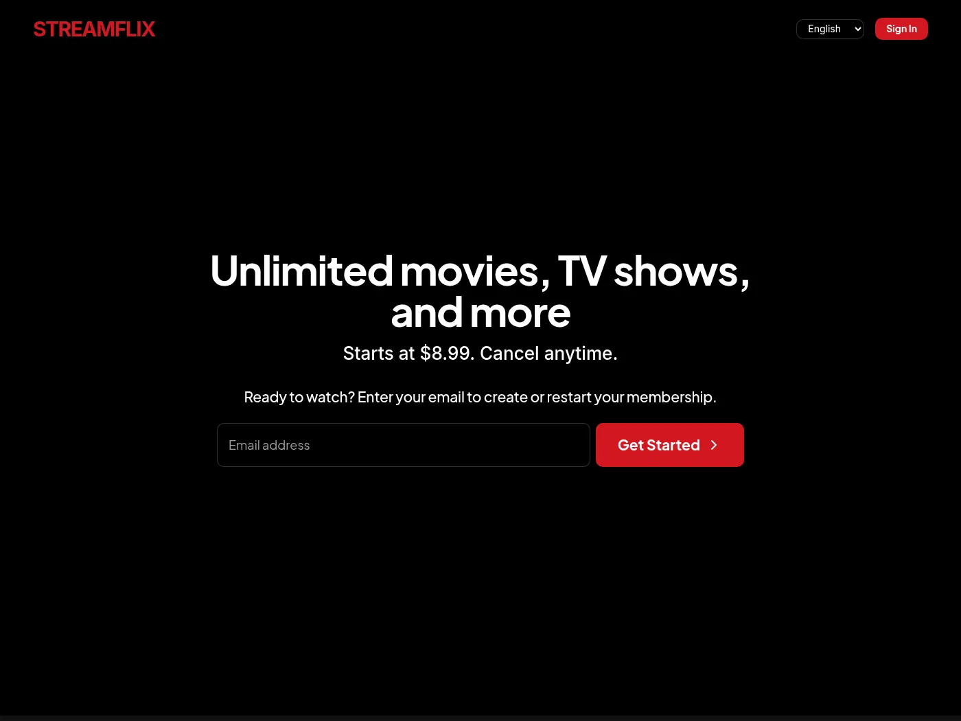 StreamFlix Entertainment