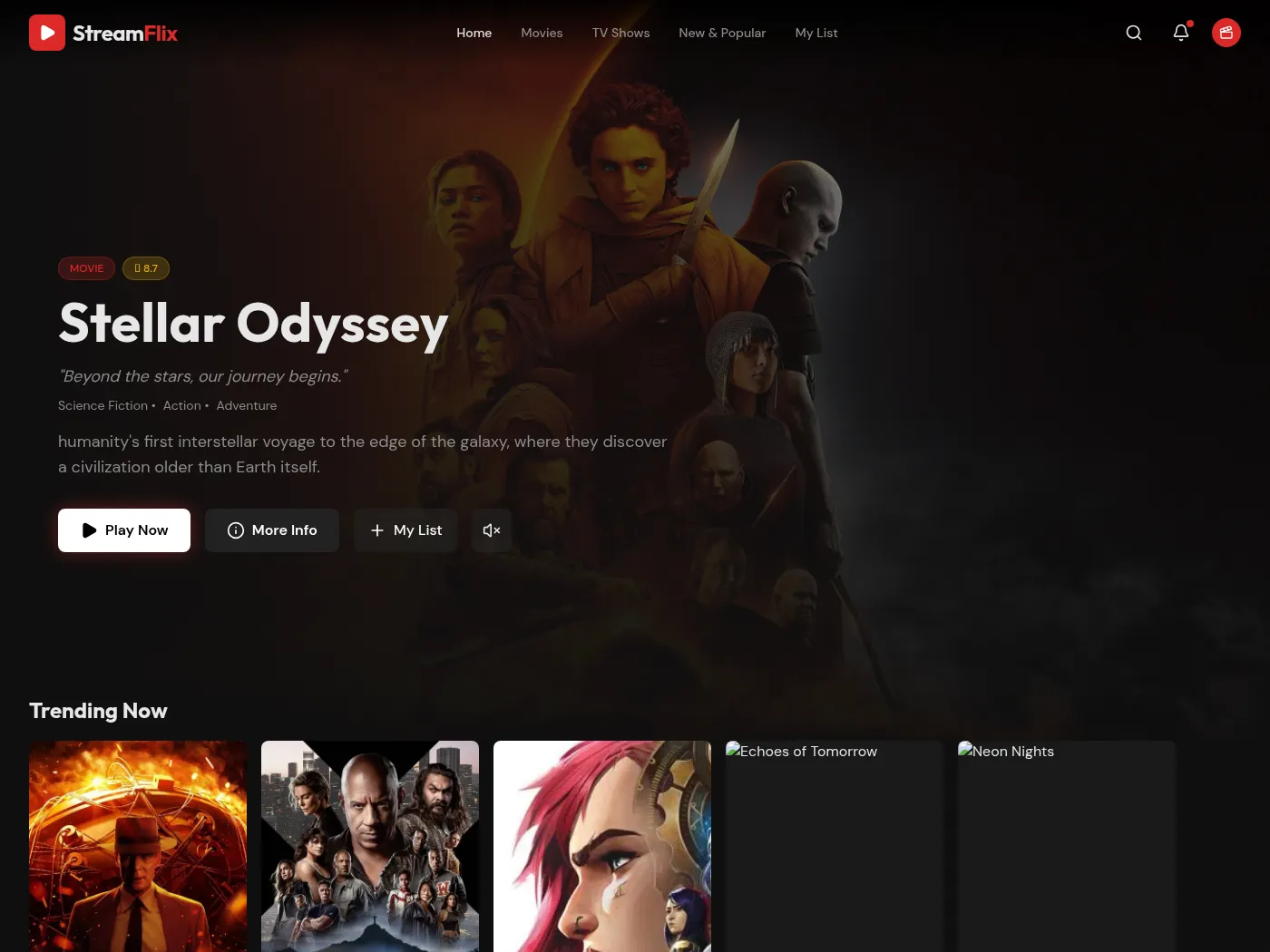 StreamFlix Hub