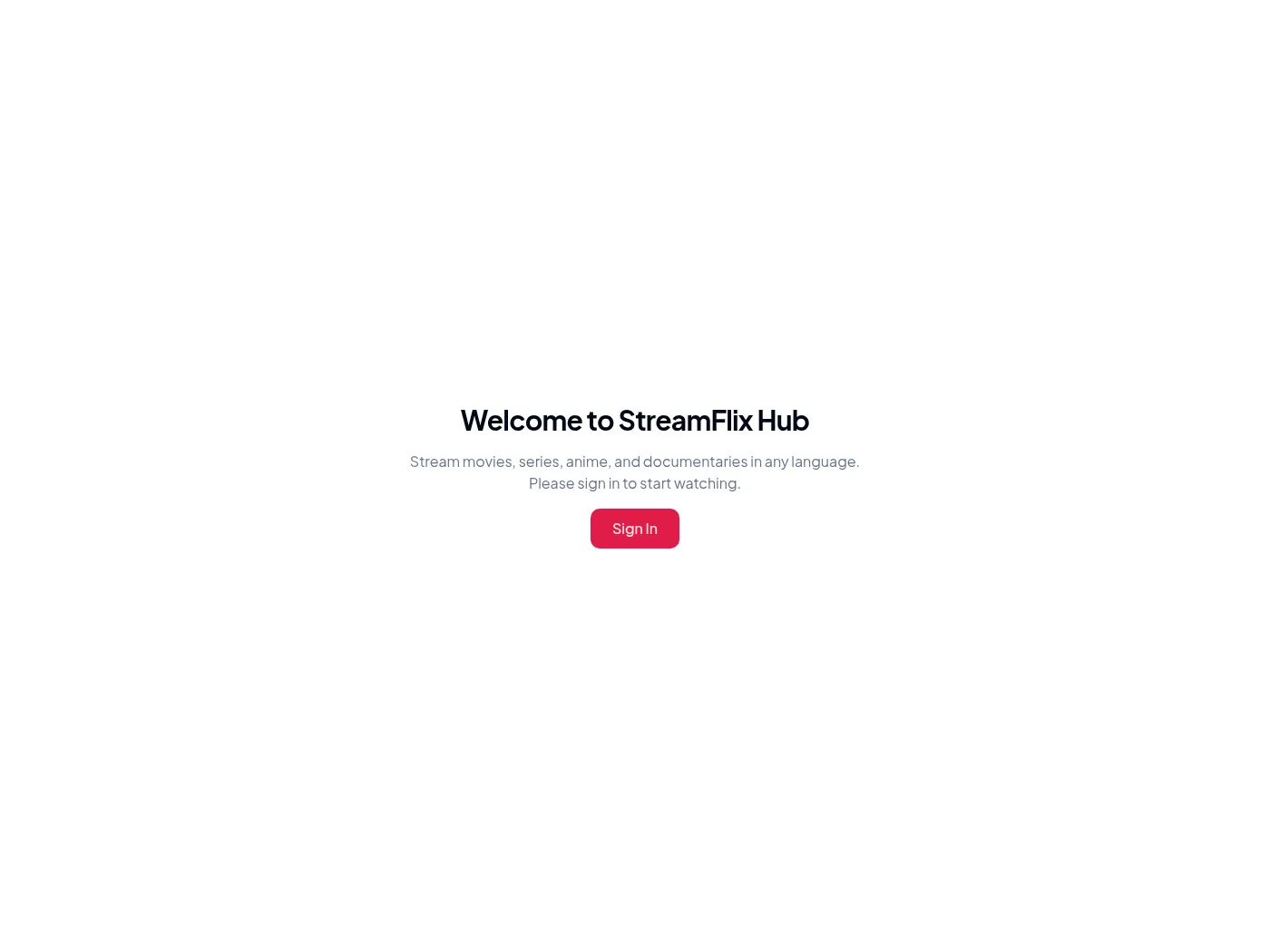 StreamFlix Hub