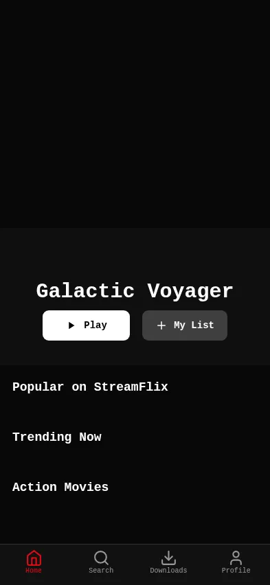 StreamFlix Mobile