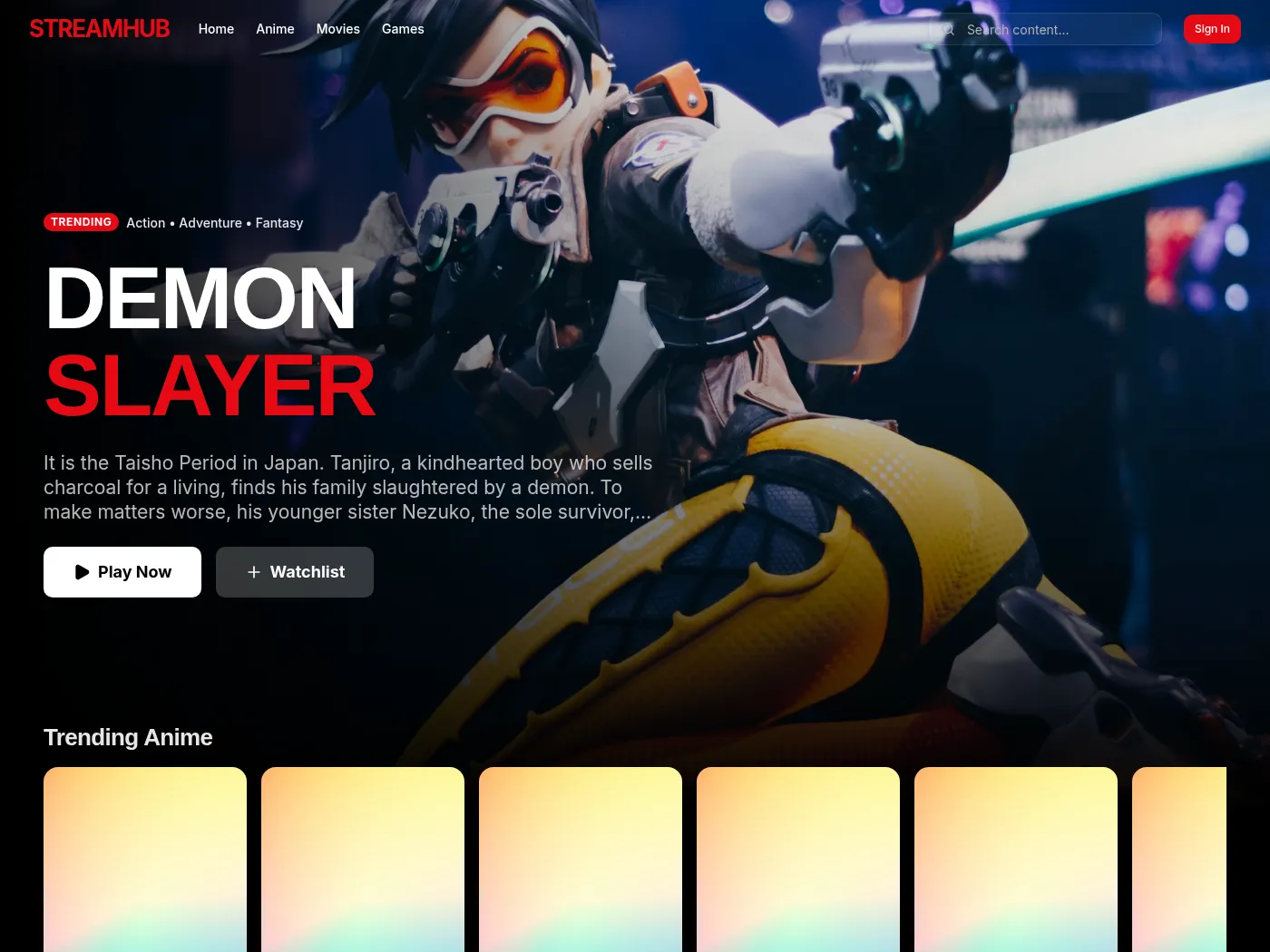 StreamHub Experience
