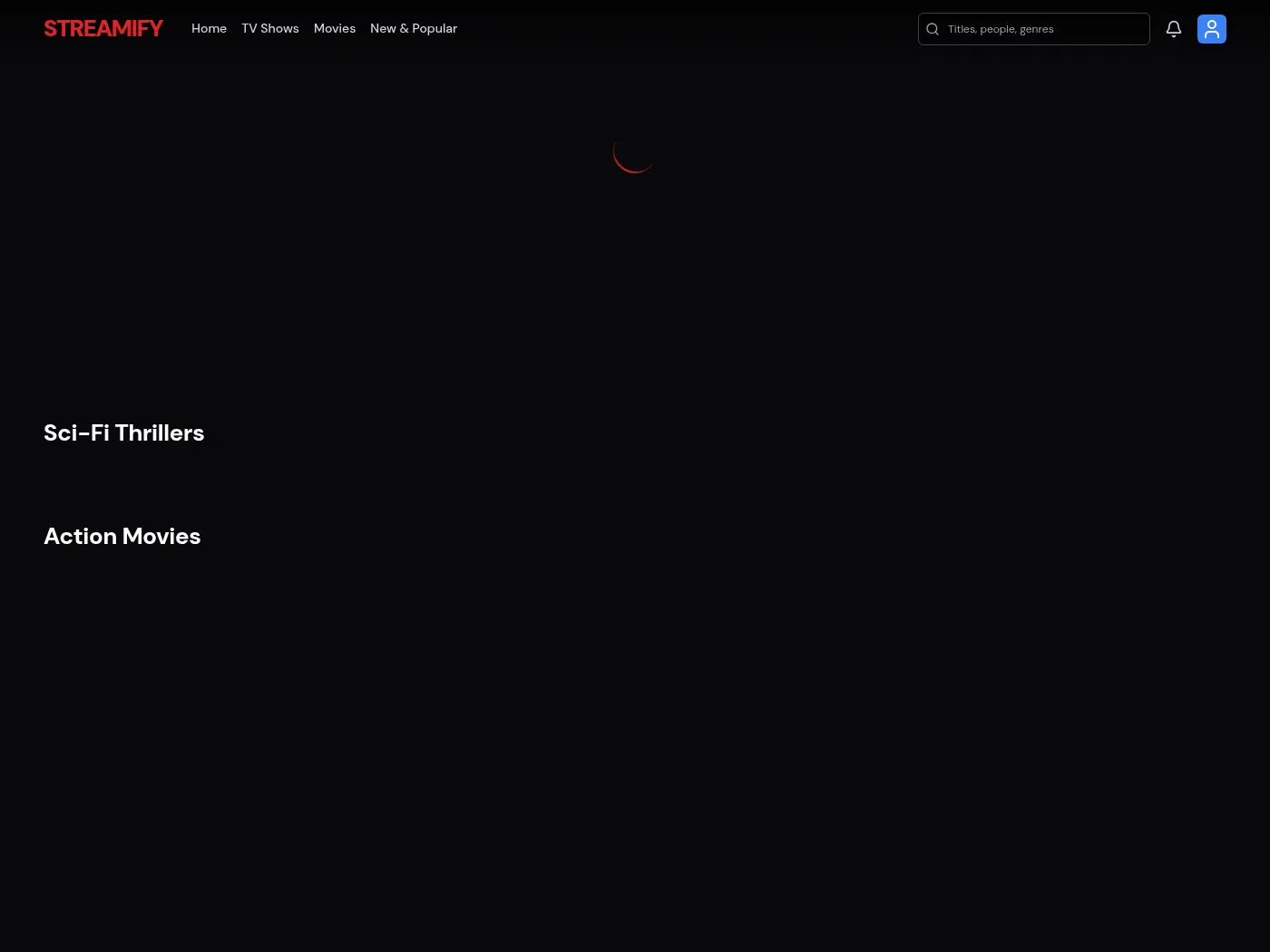 Streamify Web App