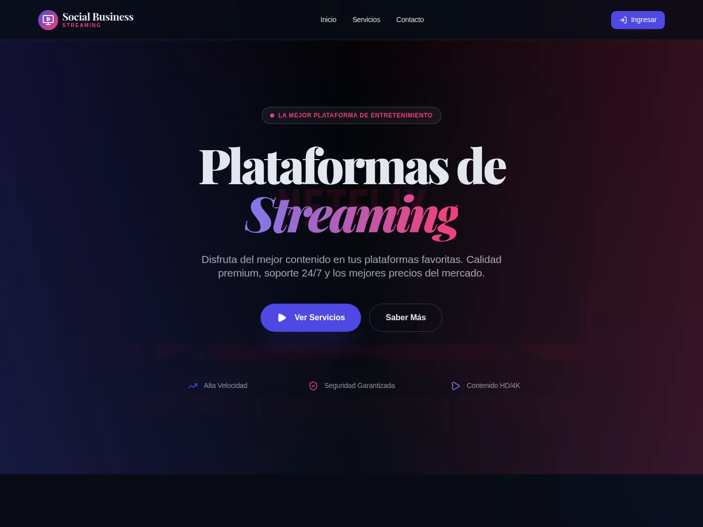 Streaming Site Clone