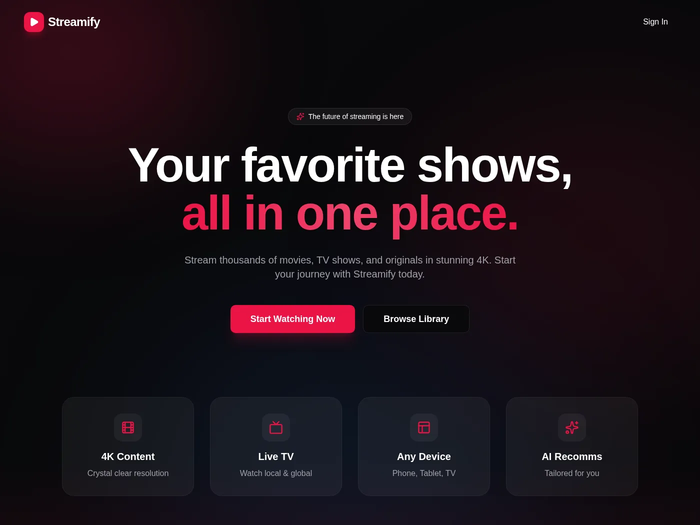 Streamify Web