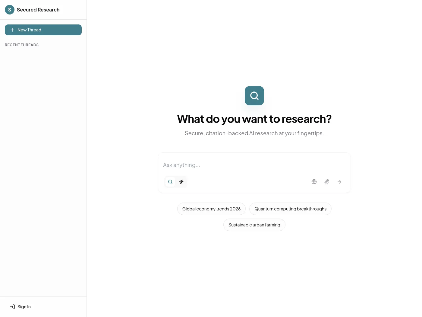Secured Research Bot