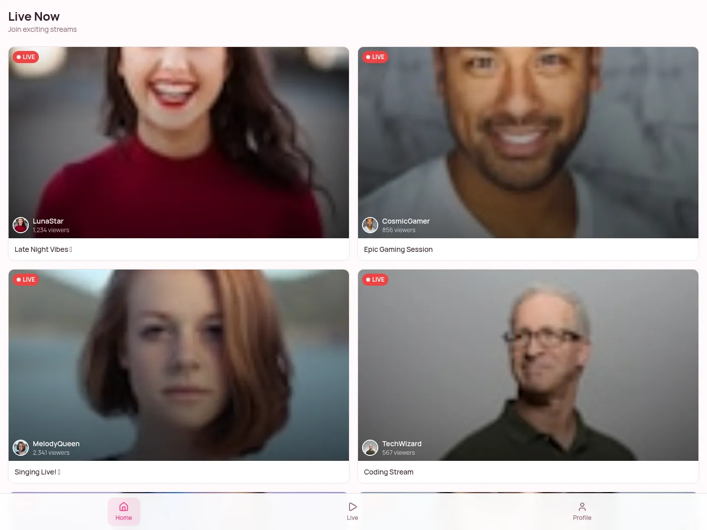 Streamly Social Live